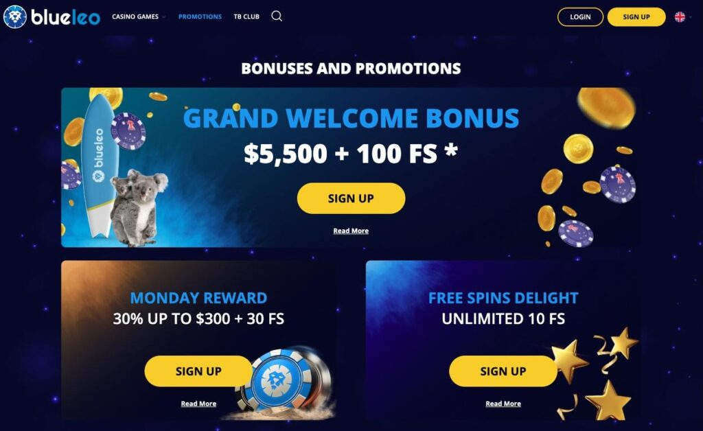 Blue Leo Casino Review 2025 ① Online Casino Australia